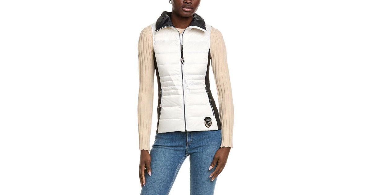 SKEA Vail Puffer Vest in White | Lyst