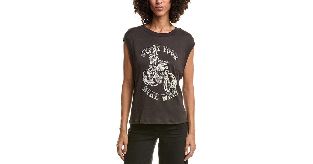 Chaser Brand Bella Odessa Muscle T-Shirt in Black | Lyst UK