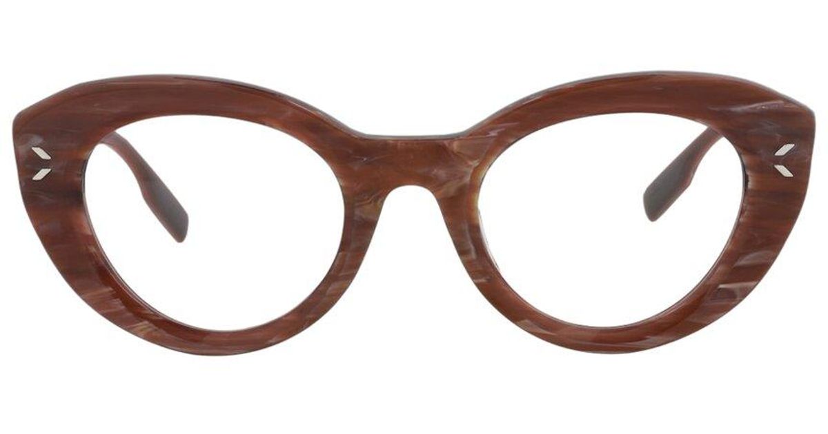 McQueen Mq0364O 48Mm Optical Frames in Brown | Lyst UK