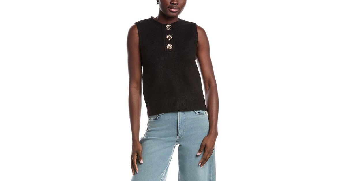 ANNA KAY Auguste Sweater Vest in Black | Lyst UK