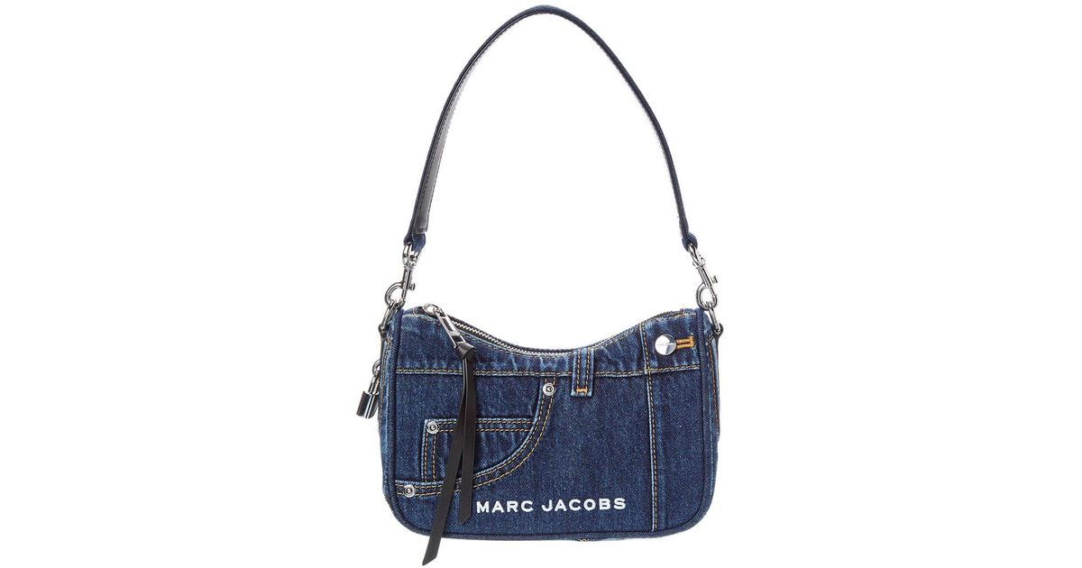 Marc Jacobs Small Pieced Denim Drifter Convertible Shoulder Bag in Blue ...