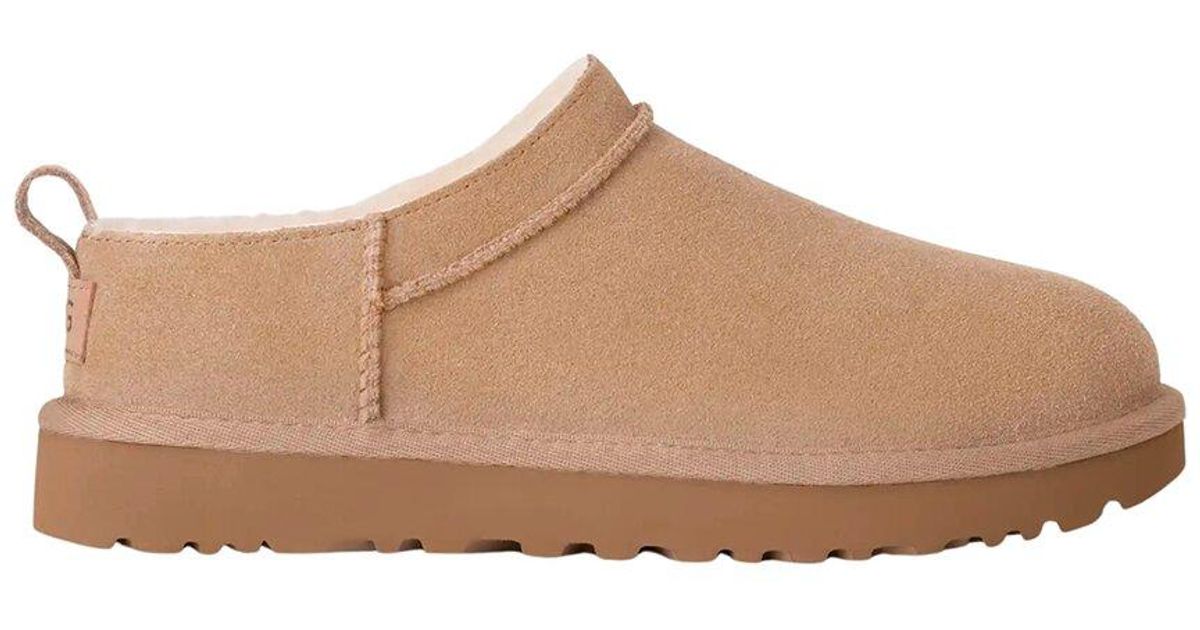 UGG Classic Micro Suede Boot in Brown | Lyst UK