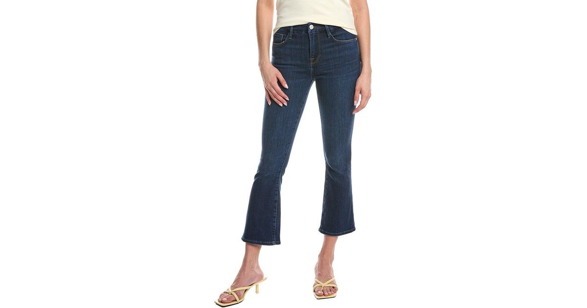 FRAME Le Crop Majesty Mini Boot Jean in Blue | Lyst