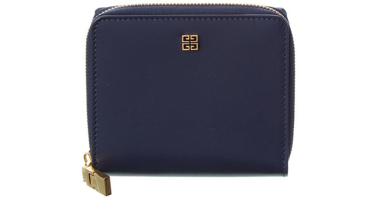 Givenchy 4G Small Leather Coin Purse in Blue | Lyst UK