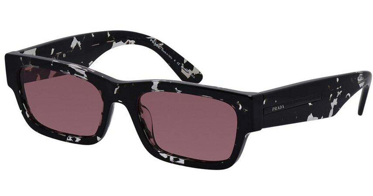 Prada Pra03S 56Mm Polarized Sunglasses in Black for Men | Lyst UK