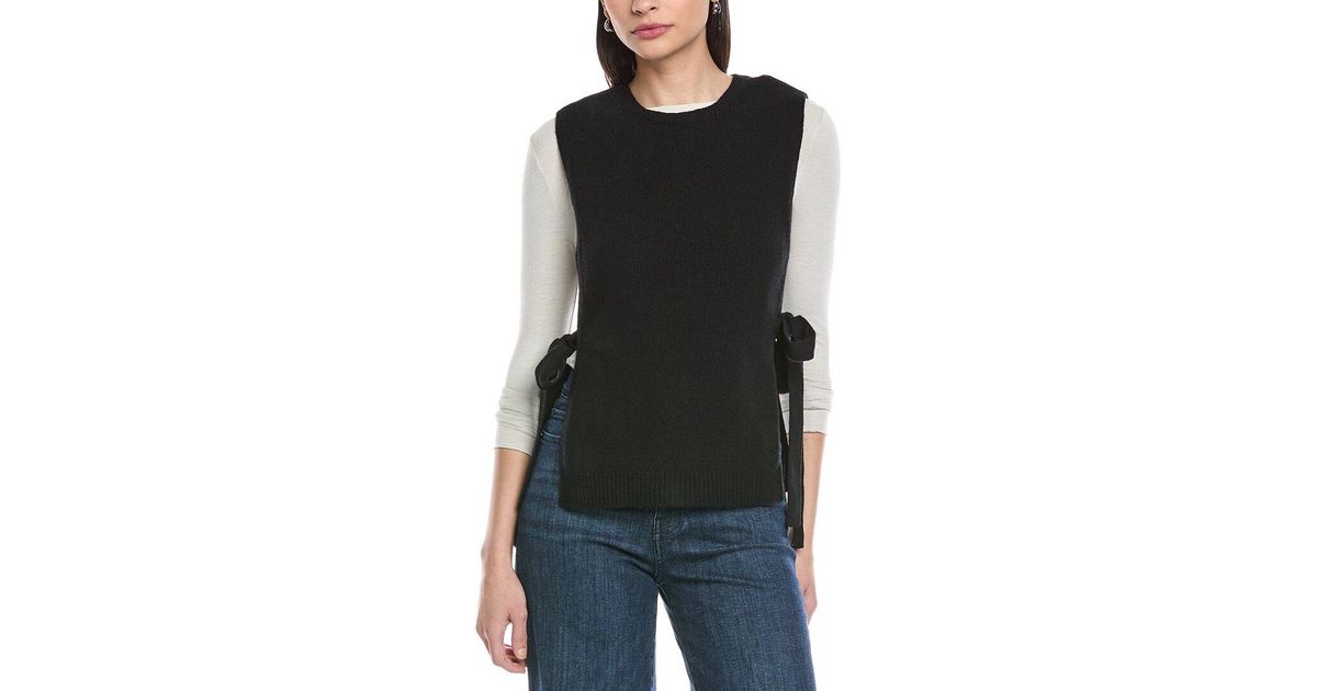 Valentino Wool Shell in Black | Lyst