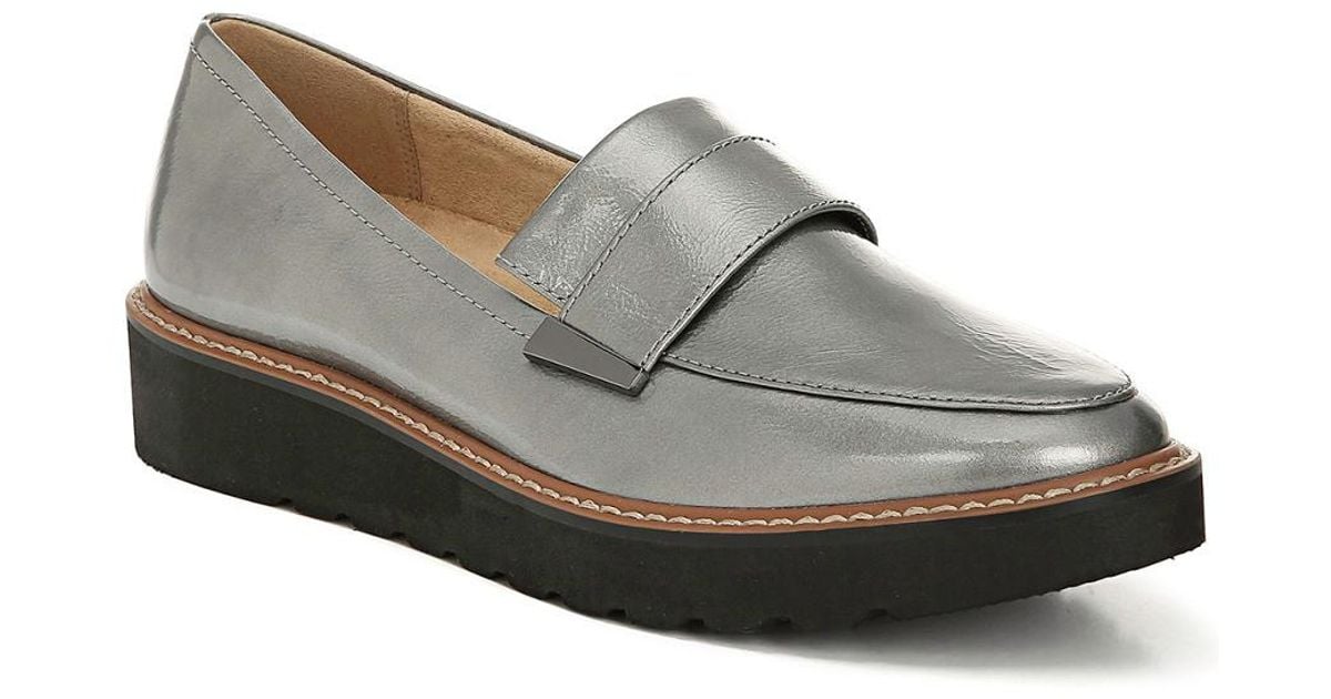 Naturalizer Adiline Leather Slip-On in Grey | Lyst UK