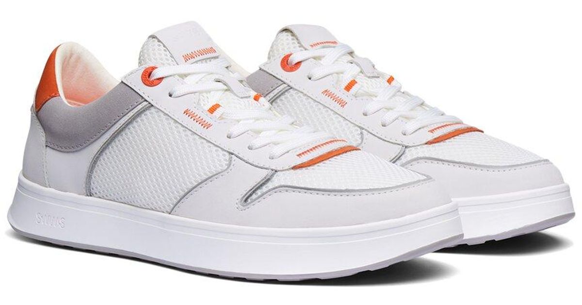 Swims Strada Leather Sneaker in White for Men | Lyst