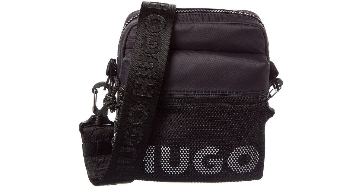 BOSS Hans Ns Zip Reporter Bag in Black for Men | Lyst