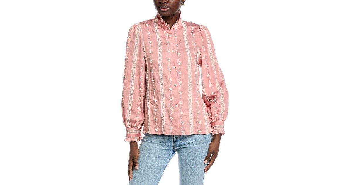 ANNA KAY Gibb Blouse in Red | Lyst