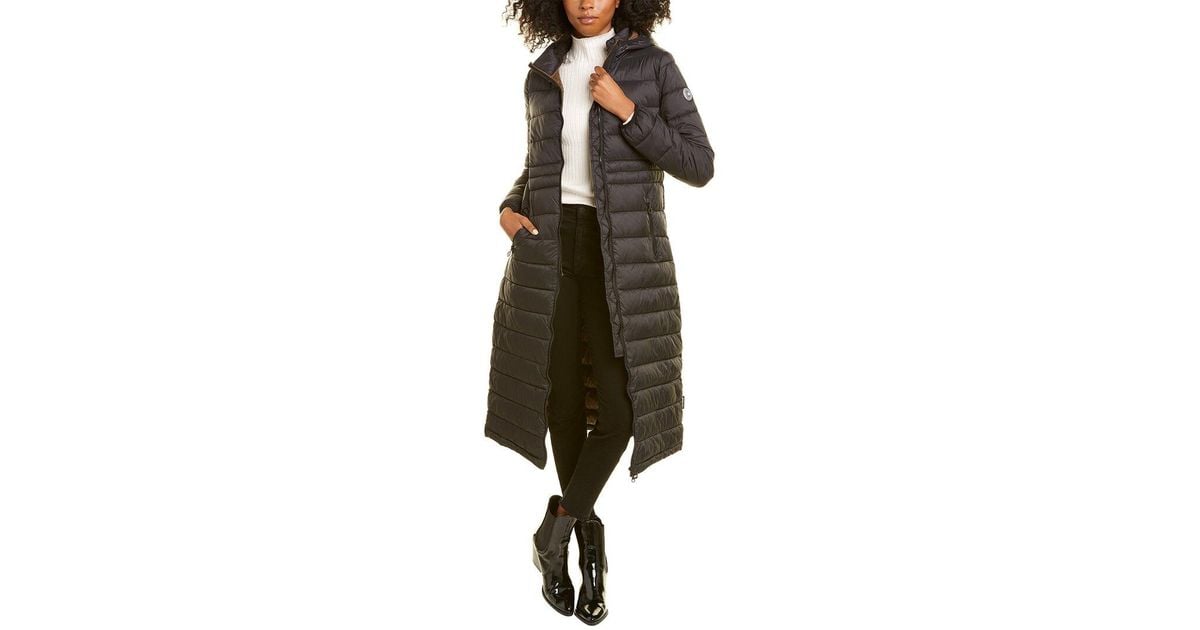 Noize Ivy Long Parka in Natural | Lyst UK