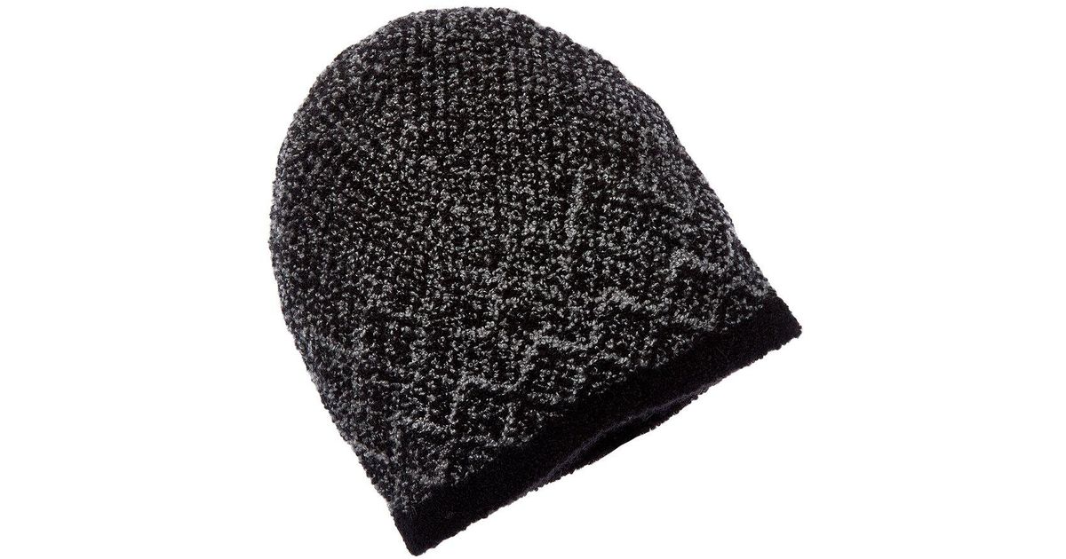 Amicale Cashmere Boucle Cashmere Hat in Black | Lyst UK