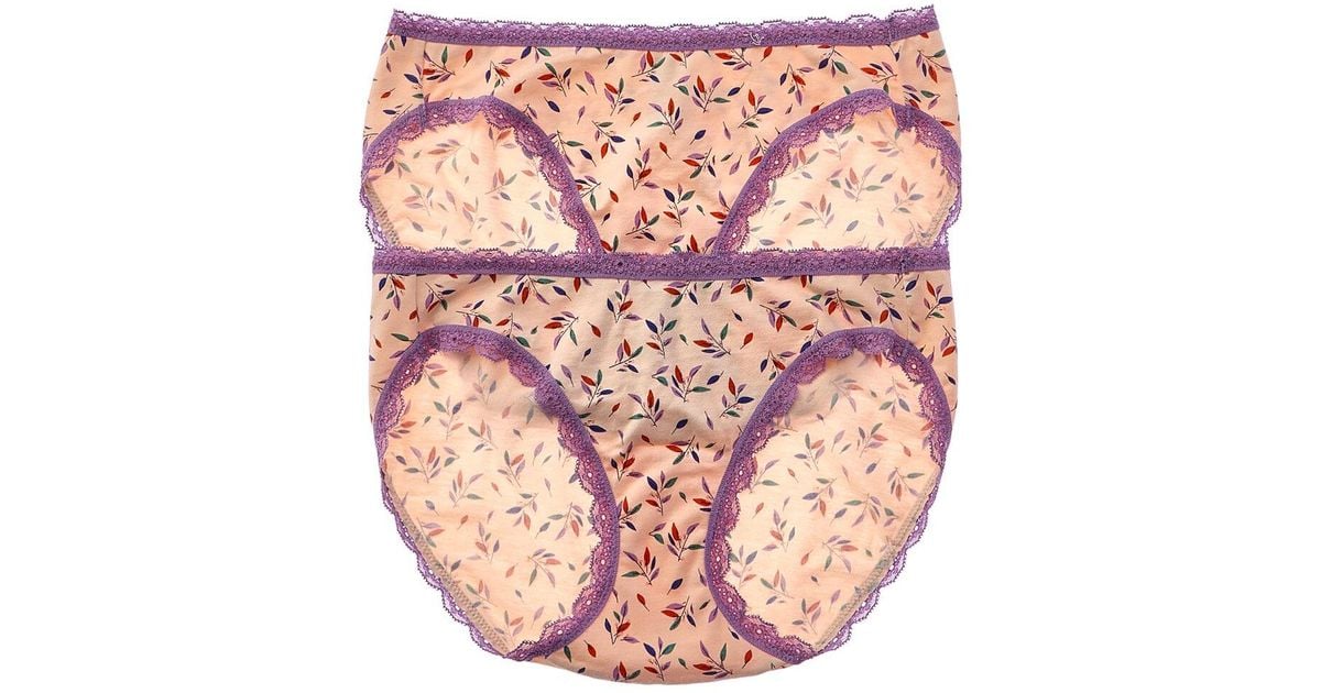 Wacoal B.Tempt'D By 2Pk Inspired Eyelet Bikini in Pink | Lyst UK