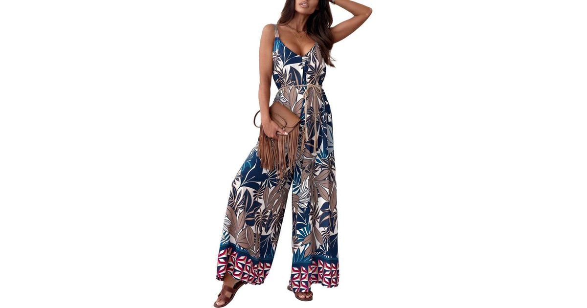Vincent Jumpsuit in Blue | Lyst