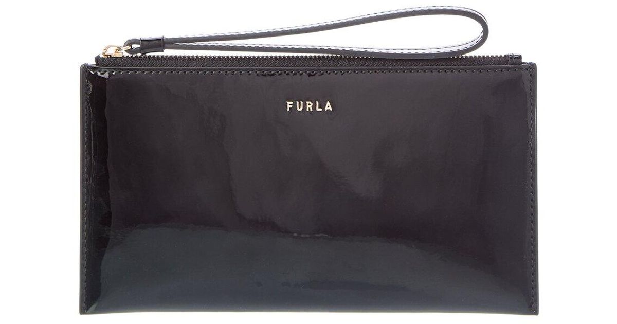Furla Classic Xl Leather Envelope in Black | Lyst UK