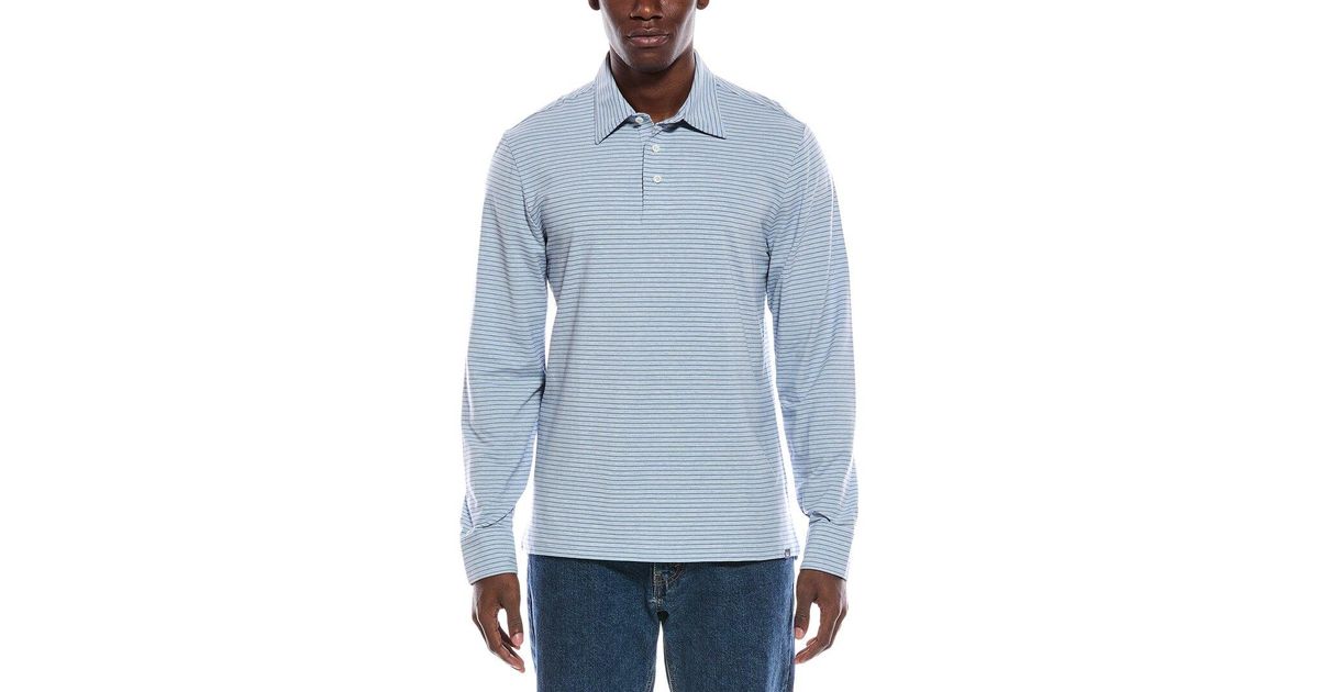 Faherty Movement Polo Shirt in Blue for Men | Lyst UK