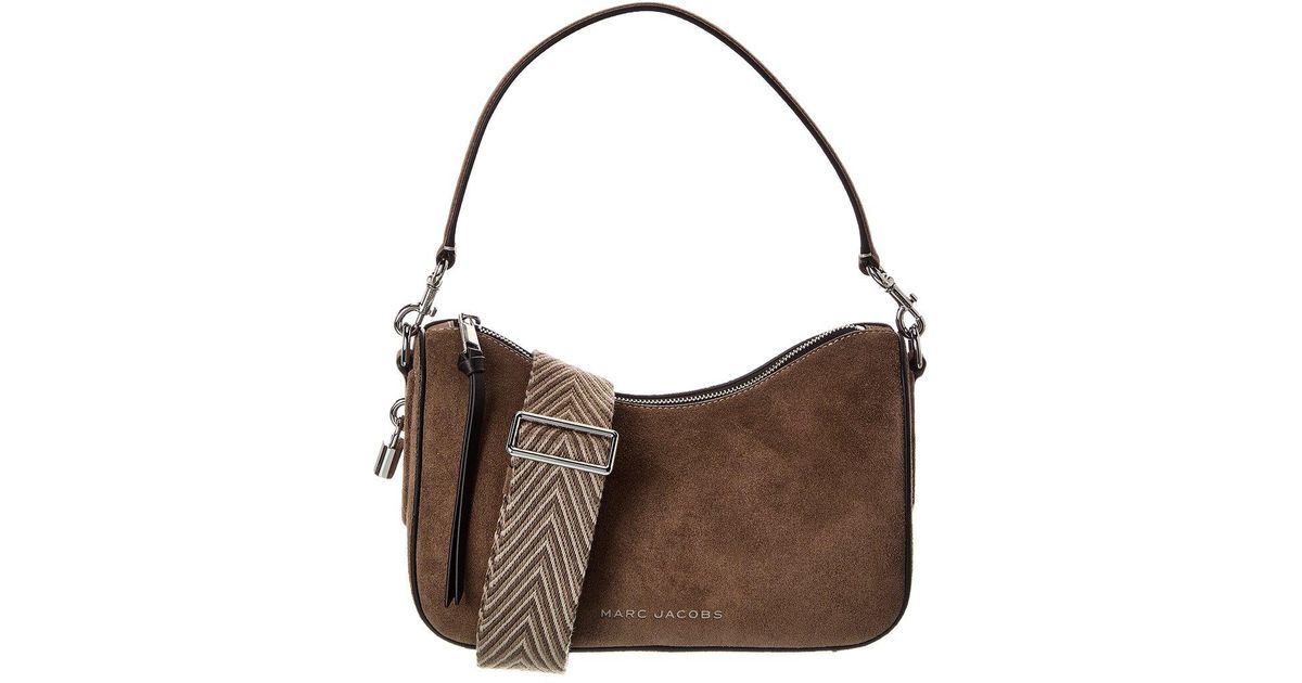 Marc Jacobs Suede Drifter Convertible Suede Shoulder Bag in Brown | Lyst