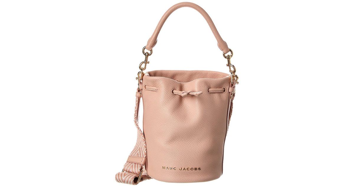 Marc Jacobs Leather Bucket Bag in Pink | Lyst UK