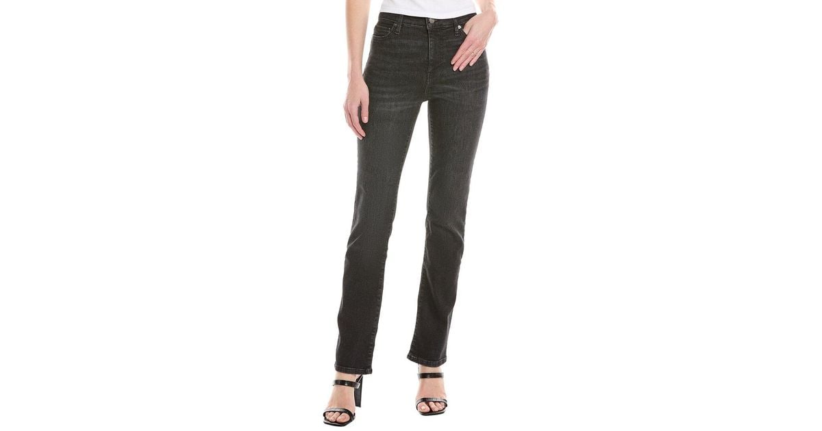 FRAME Le High Claudius Straight Jean in Black | Lyst