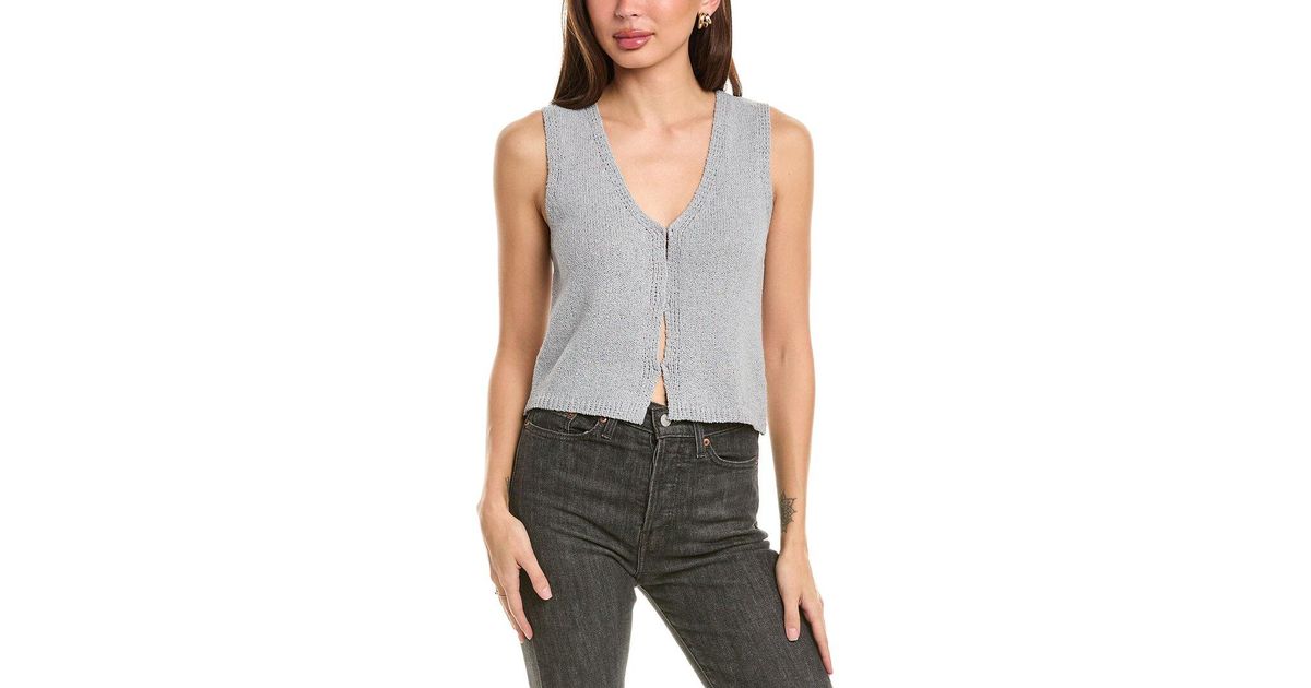 Harper Solid Vest in Gray | Lyst