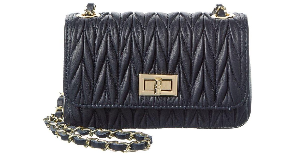 Persaman New York Lyla Quilted Leather Crossbody in Black | Lyst