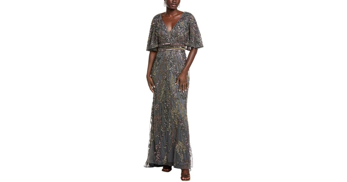 Issue New York Sequin & Bead Embellished Gown | Lyst UK