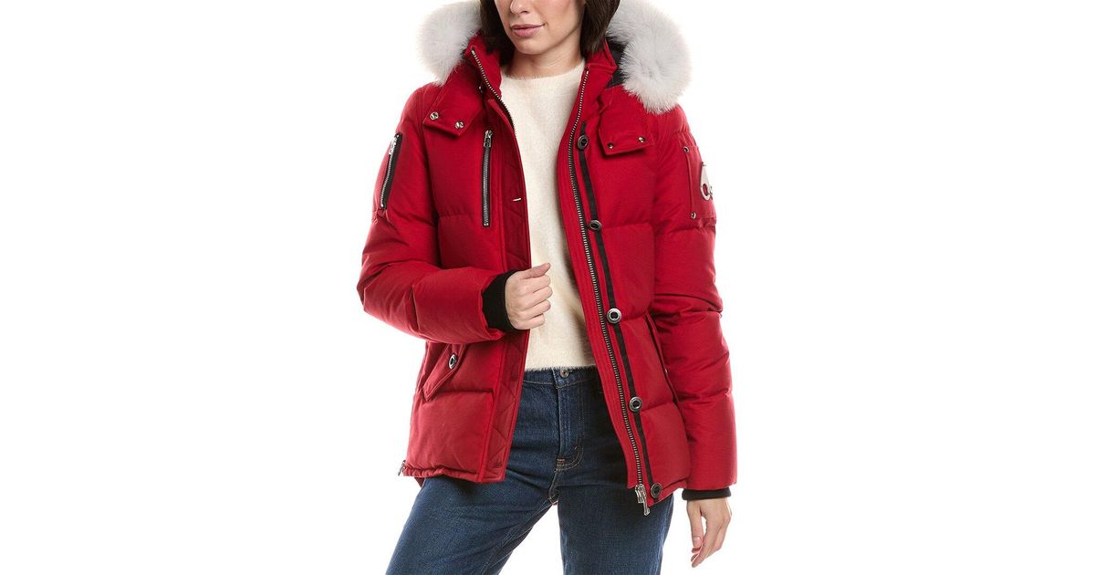 Moose Knuckles Jacket in Red | Lyst