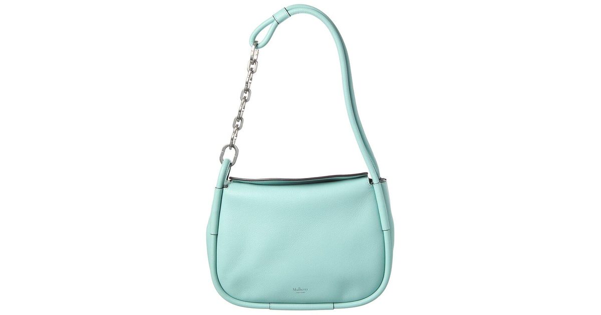 Mulberry Link Silky Leather Hobo Bag in Blue | Lyst