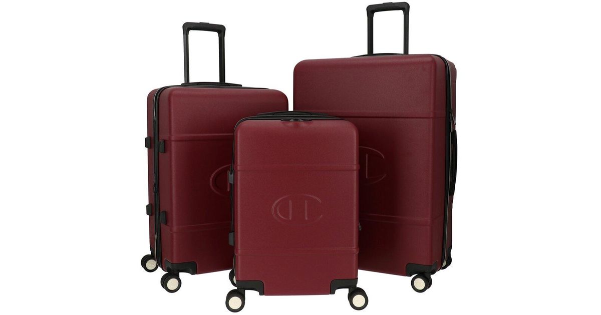 Champion Tracker 3pc Expandable Luggage Set in Red | Lyst