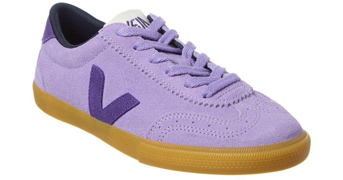 Veja Volley Suede Sneaker in Purple | Lyst