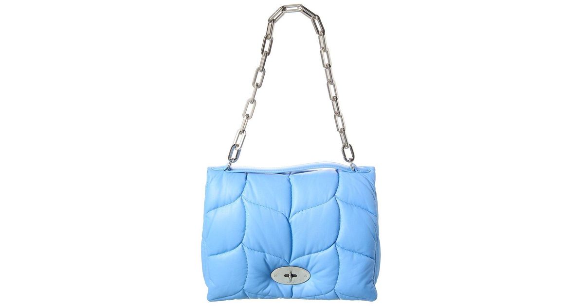 Mulberry Softie Leather Shoulder Bag in Blue | Lyst
