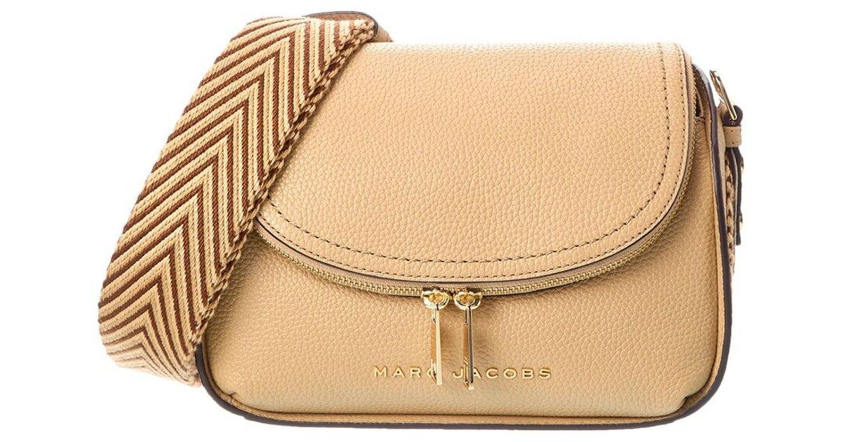 Marc Jacobs Groove 2.0 Mini Leather Messenger in Natural | Lyst