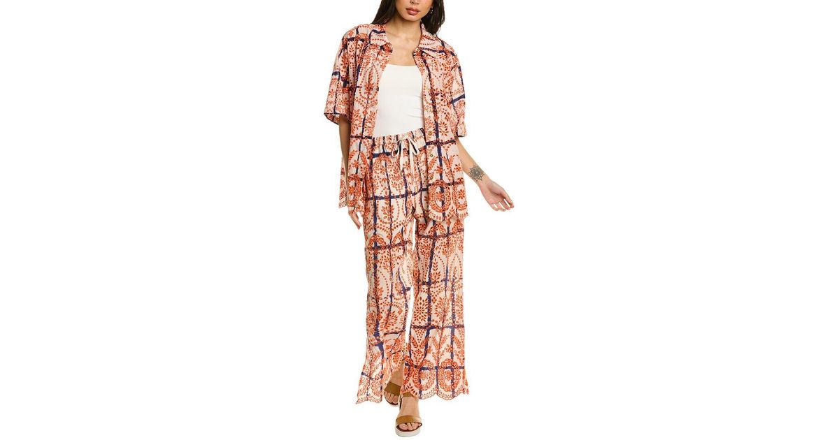 Free People 2Pc Better Suited Top & Pant Set in White | Lyst