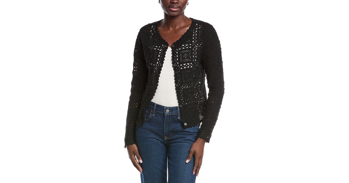 ANNA KAY Nadalia Lace Cardigan in Black | Lyst UK