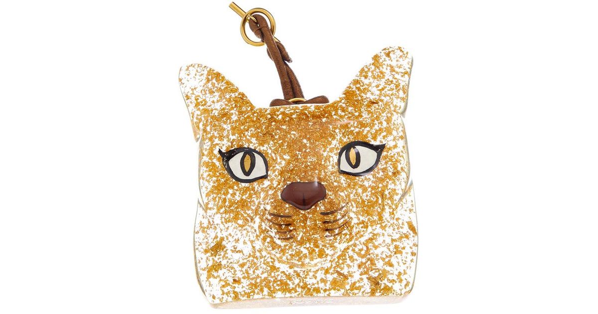 Loewe Cat Face Charm in Metallic | Lyst