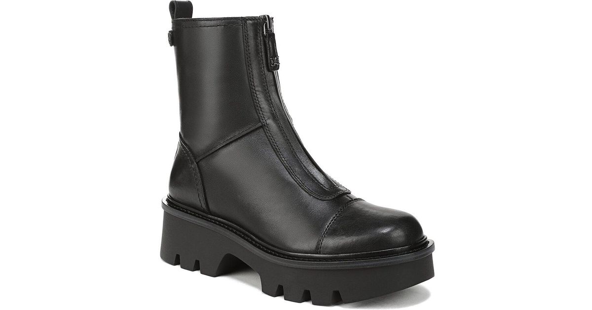 Sam Edelman Cooper Leather Boot in Black | Lyst UK
