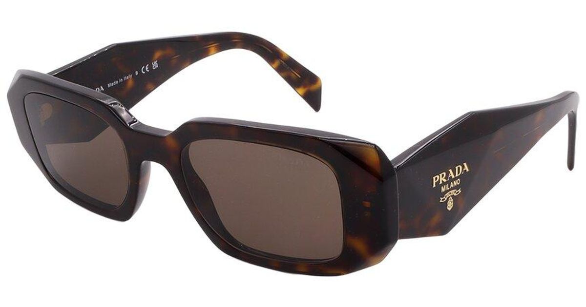 Prada Pr17Ws 49Mm Sunglasses in Brown | Lyst UK