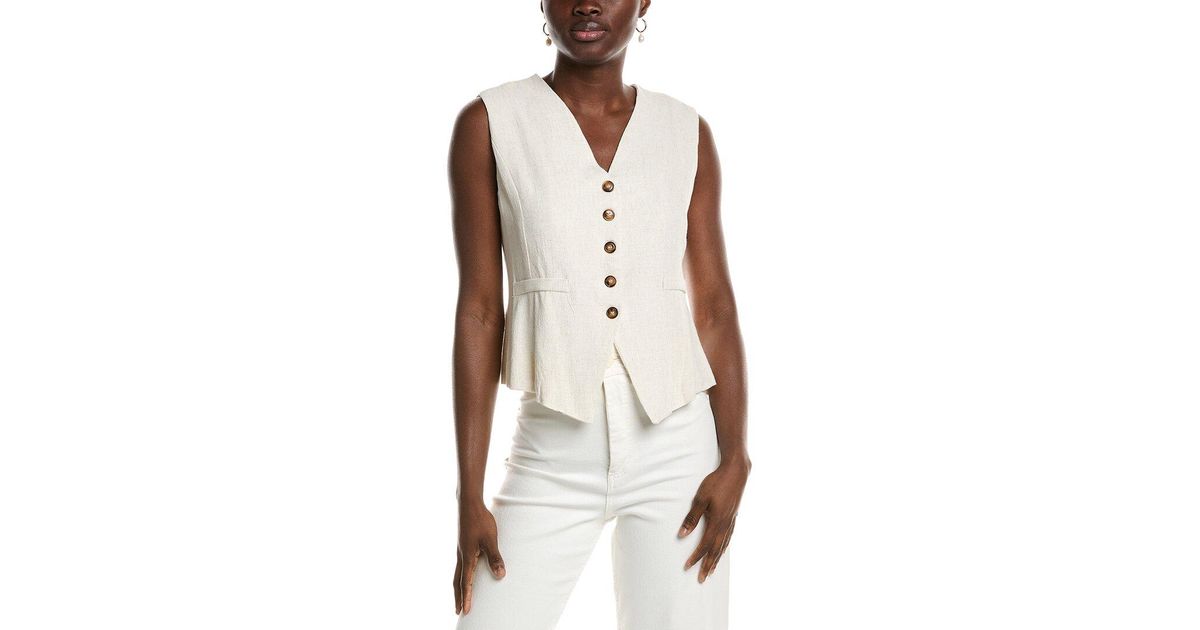 ANNA KAY Alencianna Vest in White | Lyst UK