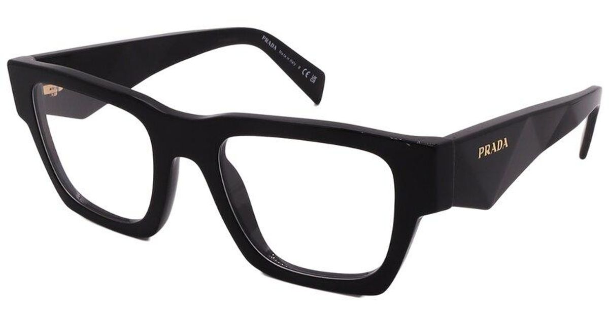 Prada Pr A06S 50Mm Optical Frames in Black for Men | Lyst
