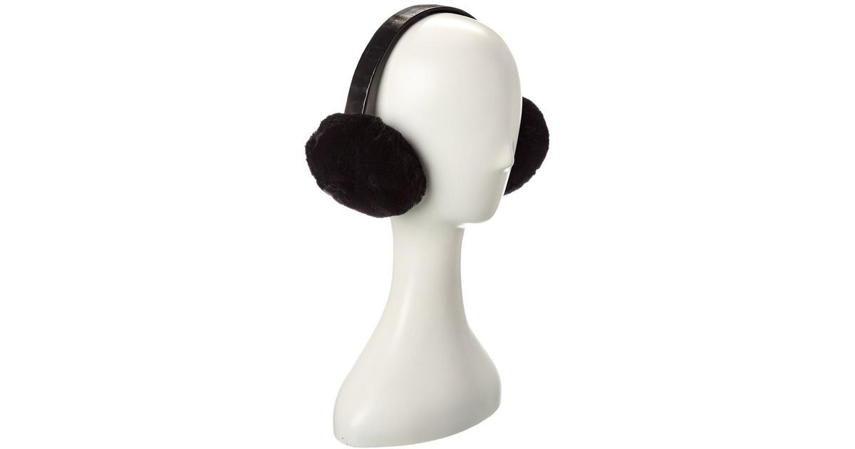 Surell Shearling Earmuffs in Black for Men | Lyst UK