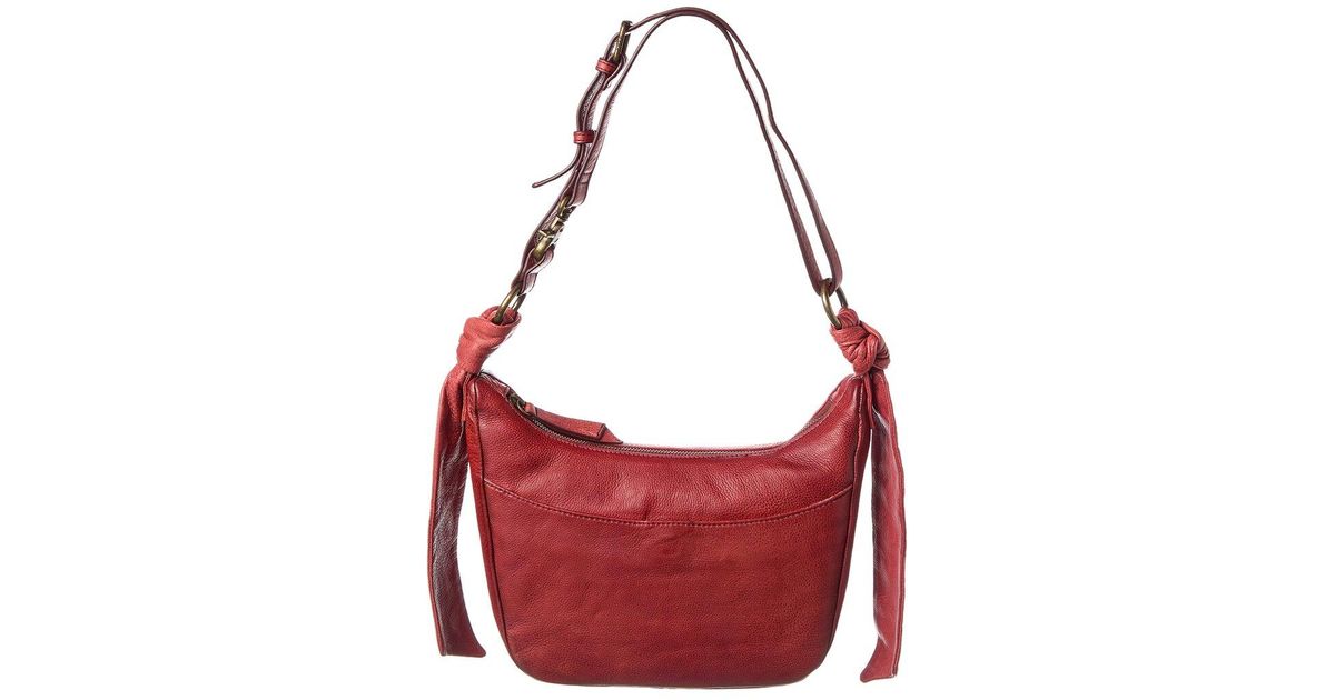 Frye Nora Leather Crossbody in Red | Lyst