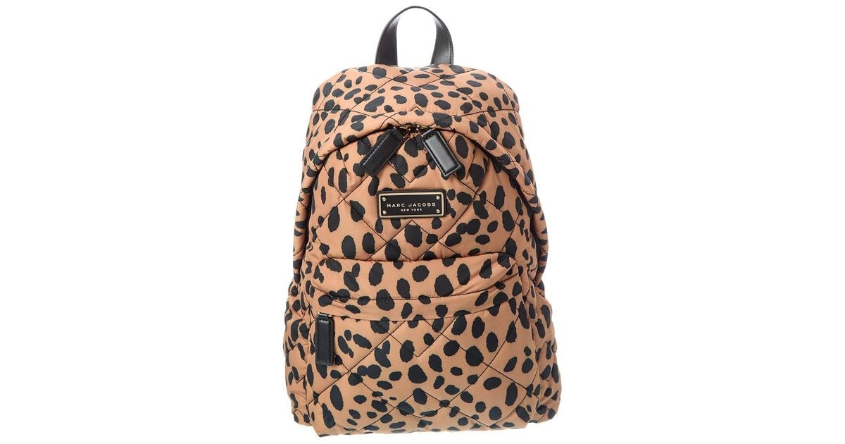 Marc Jacobs Cheetah Quilted Backpack in Brown | Lyst UK