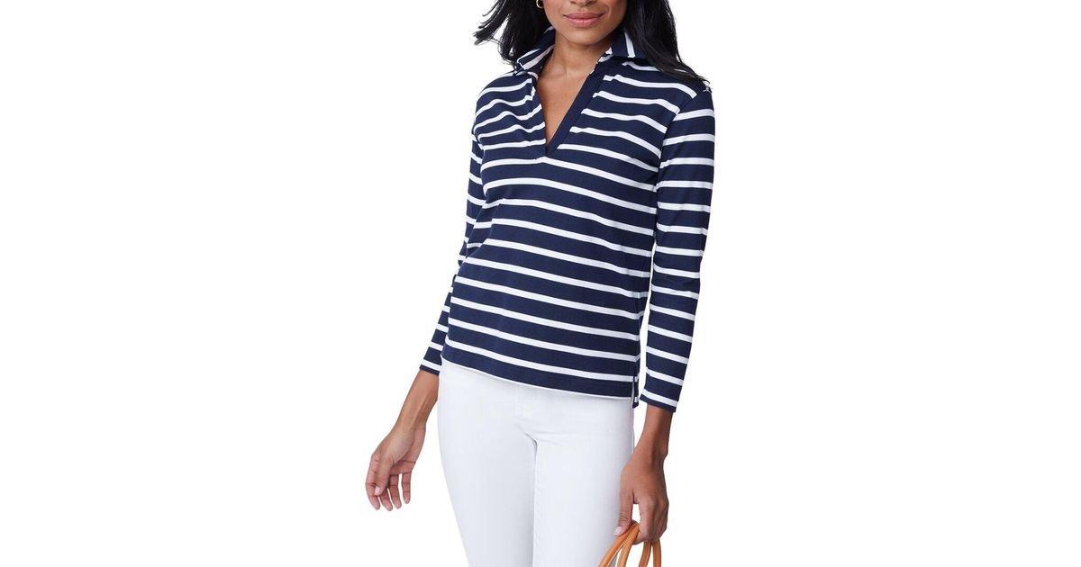 J.McLaughlin Poe Top in Blue | Lyst