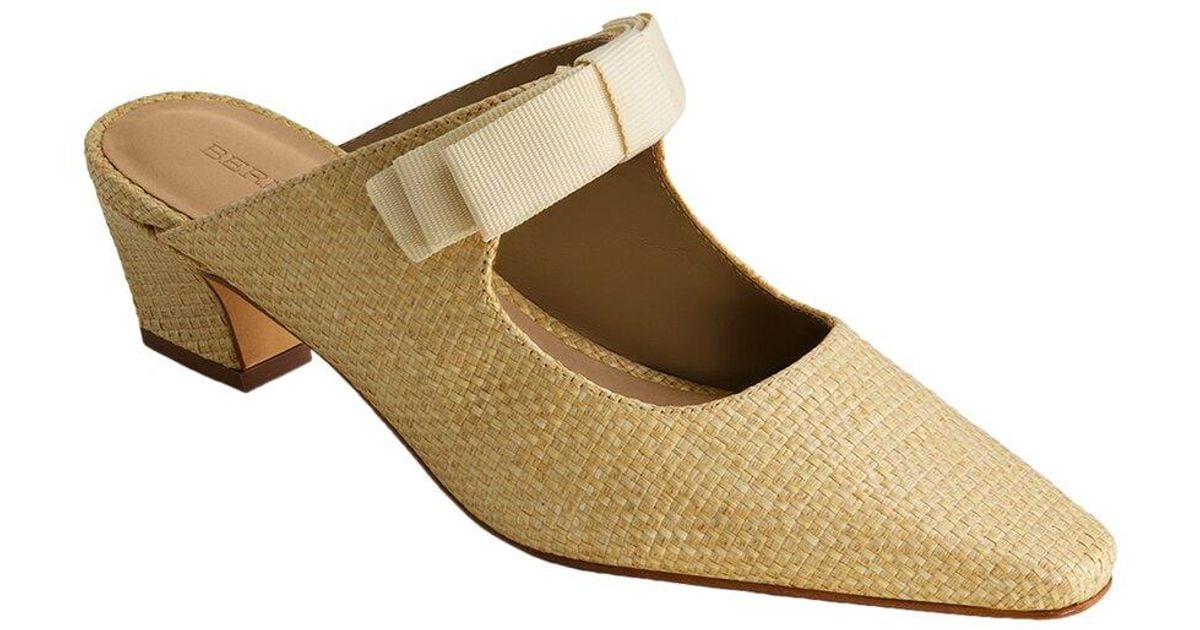 Bernardo Astrid Raffia Mule in Brown | Lyst