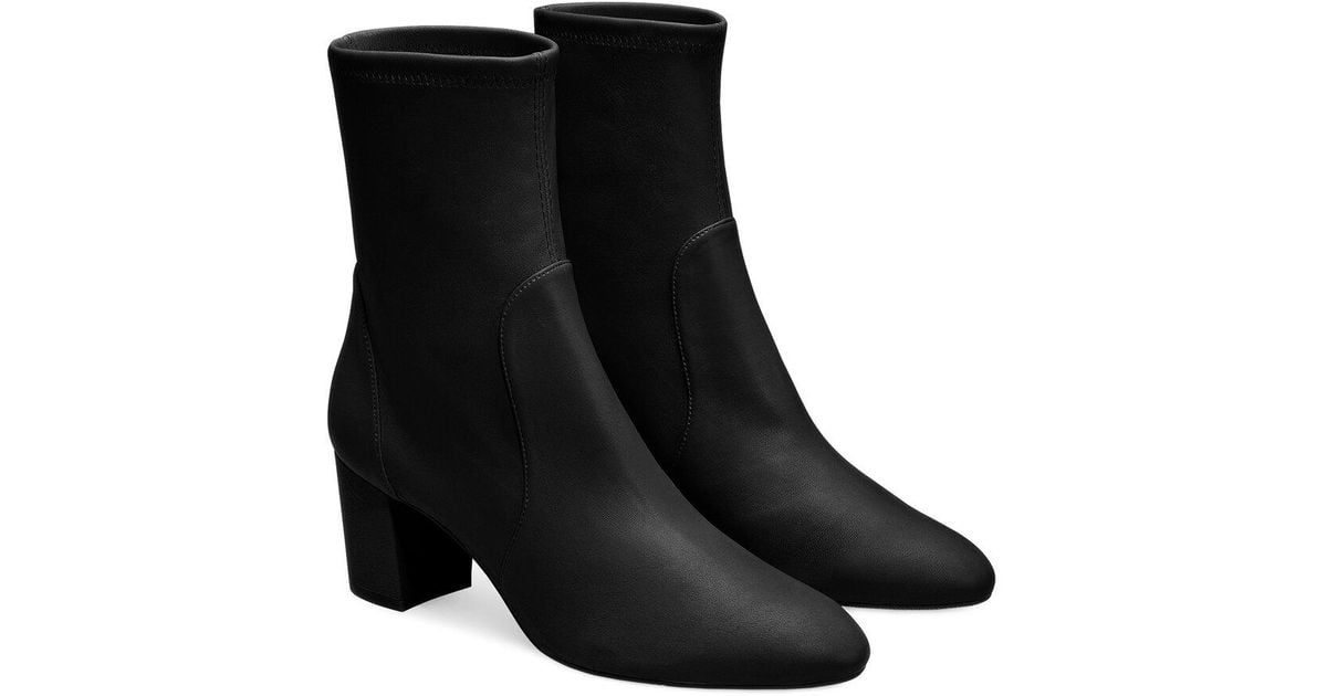 Stuart Weitzman Yuliana 60 Leather Boot in Black | Lyst UK