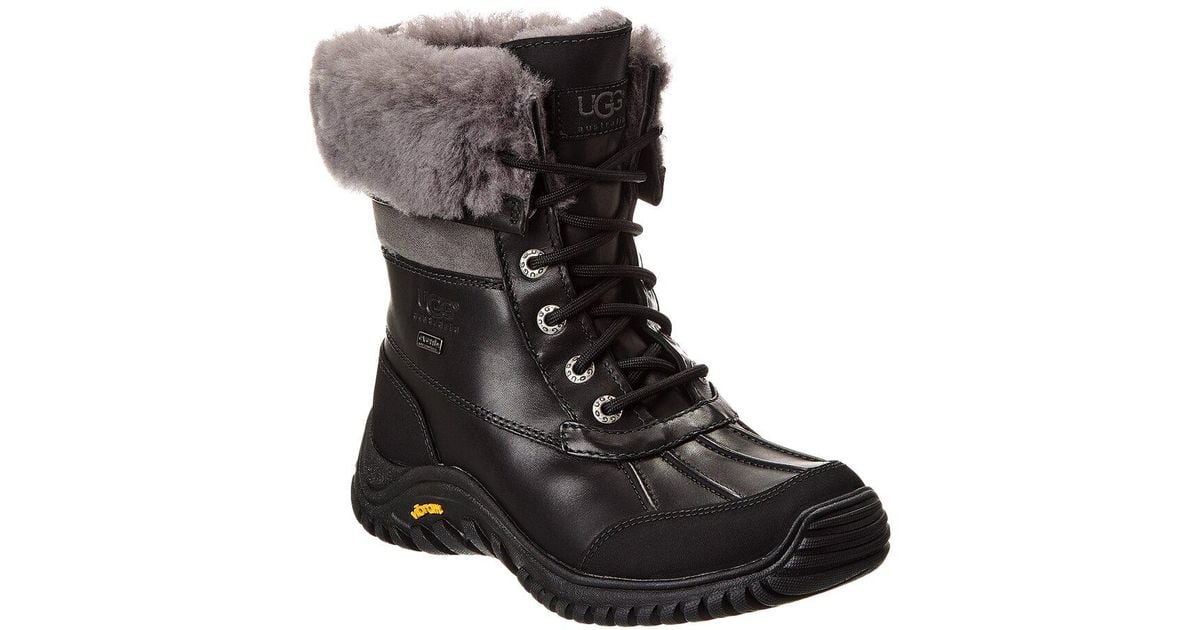 UGG Adirondack Ii Leather Boot in Black | Lyst