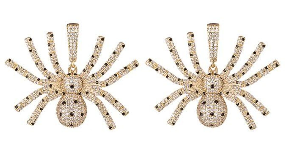 Eye Candy LA The Luxe Collection Cz Spider Studs in Metallic | Lyst