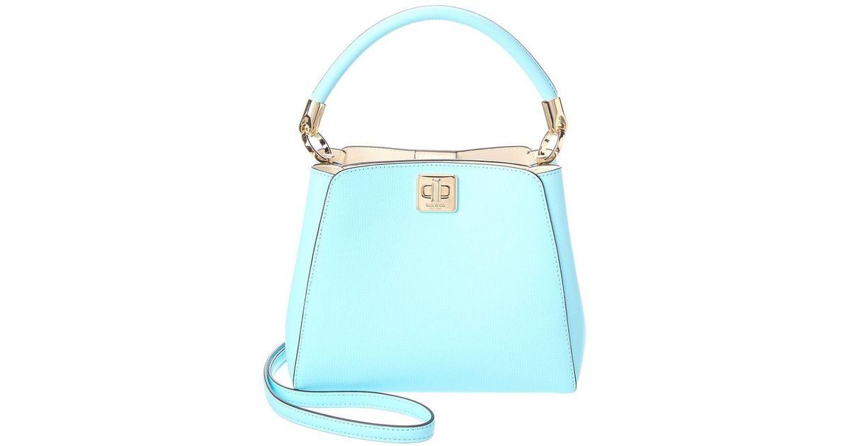 Kate Spade Phoebe Small Top Handle Leather Bag in Blue | Lyst