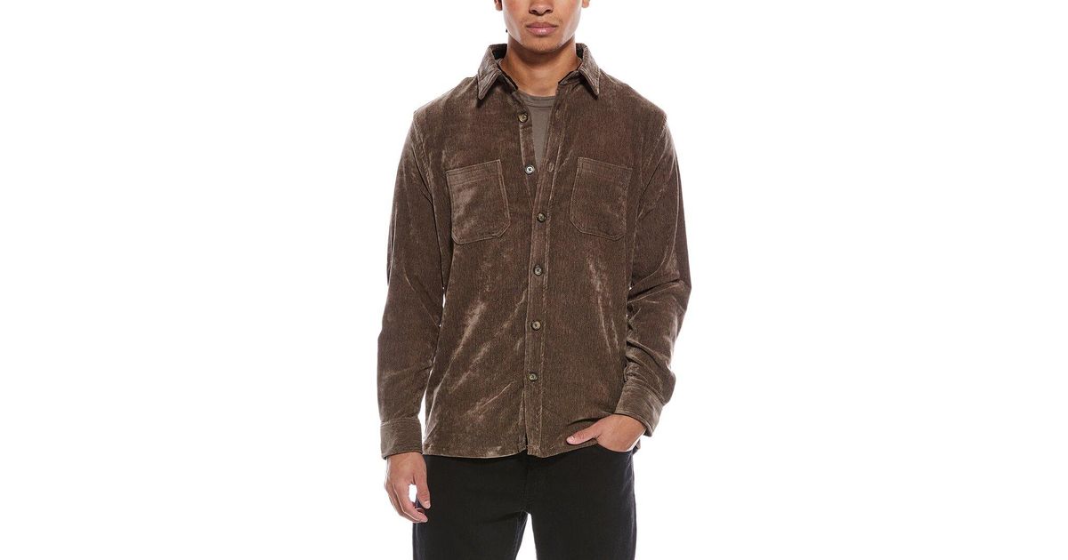 Vintage 1946 Chenille Shirt Jacket in Brown for Men | Lyst UK