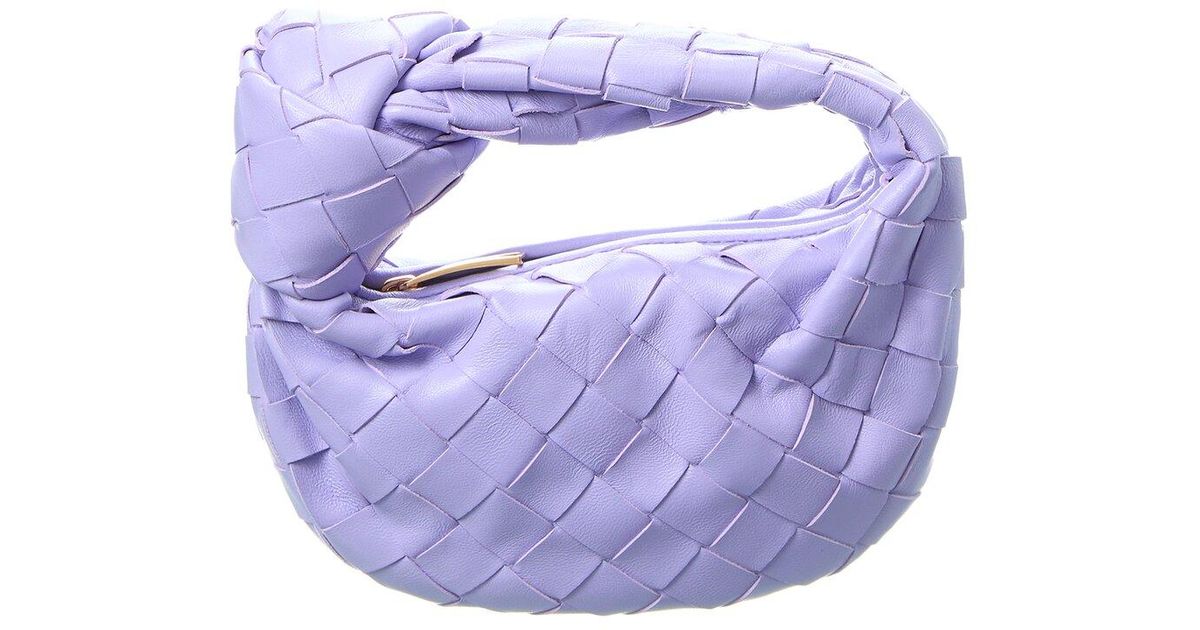 Bottega Veneta Candy Jodie Intrecciato Leather Hobo Bag in Purple | Lyst